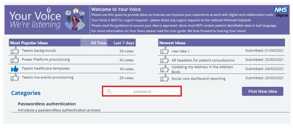 Your Voice User Guide – NHSmail Support