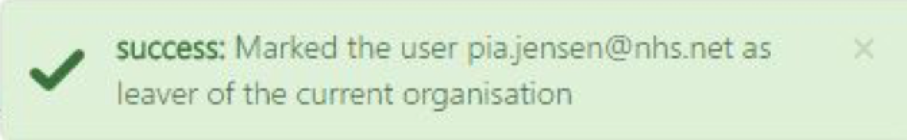 Marking a user as a Leaver – NHSmail Support