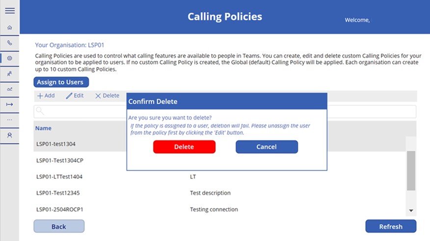 Calling Policies – NHSmail Support Calling Policies – NHSmail Support