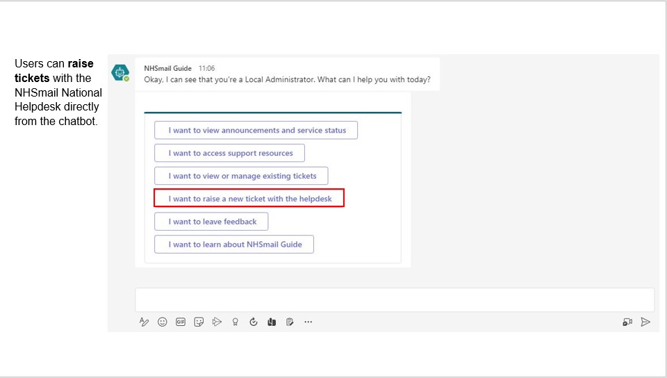 NHSmail Guide: A Support Chatbot for NHSmail – NHSmail Support